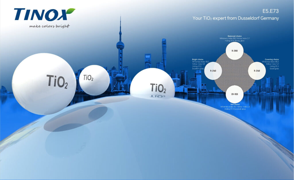 Chinacoat 2023, Shanghai - Tinox Chemie GmbH, Your TiO2 specialist from Dusseldorf Germany